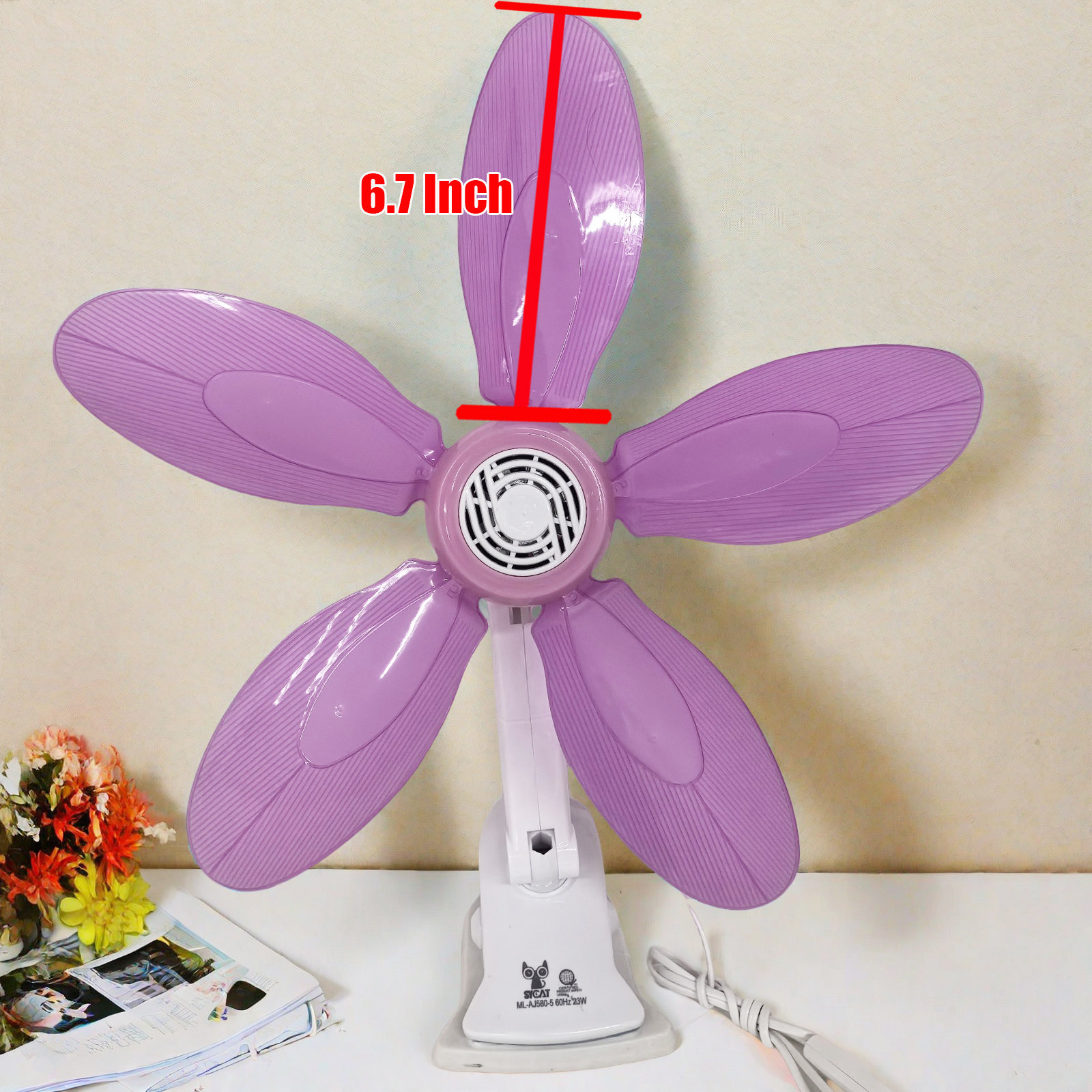 BIG Size Clip Fan 5 Blades Large Clip Fan Table Clip Fan Electric Fan ...