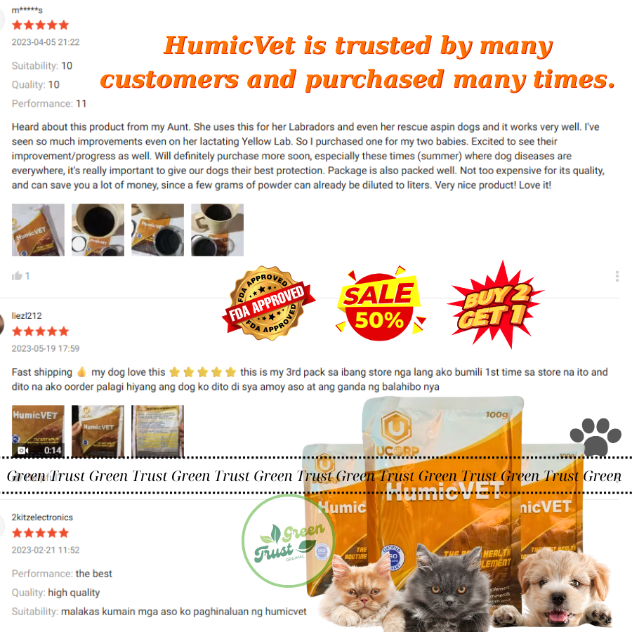 [SALE 50%] HumicVet Organic Animal Supplement 100G – Boost Immunity and ...