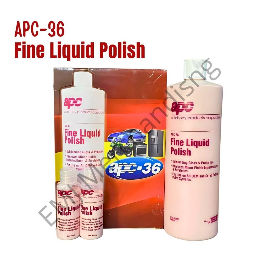 EMJ APC Fine Liquid Polish 1 US Quart/946ml & 550ml (APC Wax) Auto ...