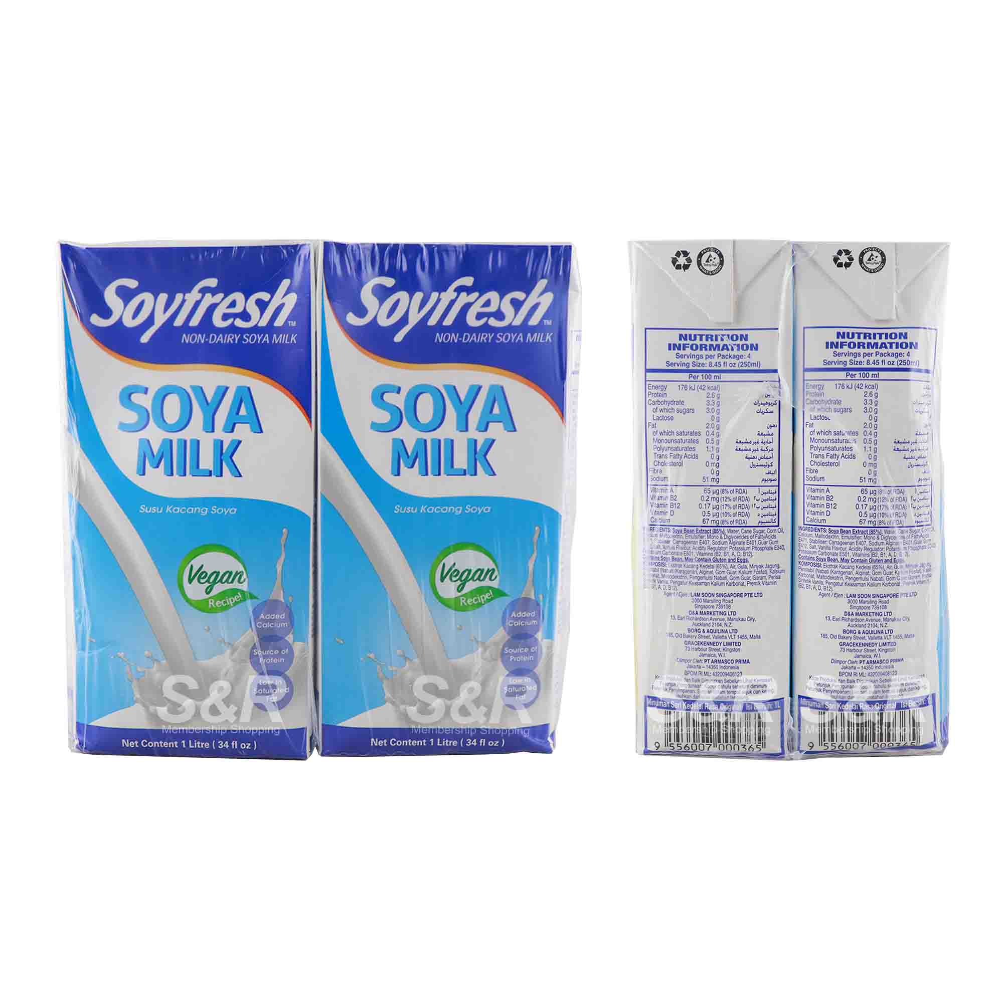 Soyfresh Non-Dairy Soya Milk 4pcs | Shopee Philippines