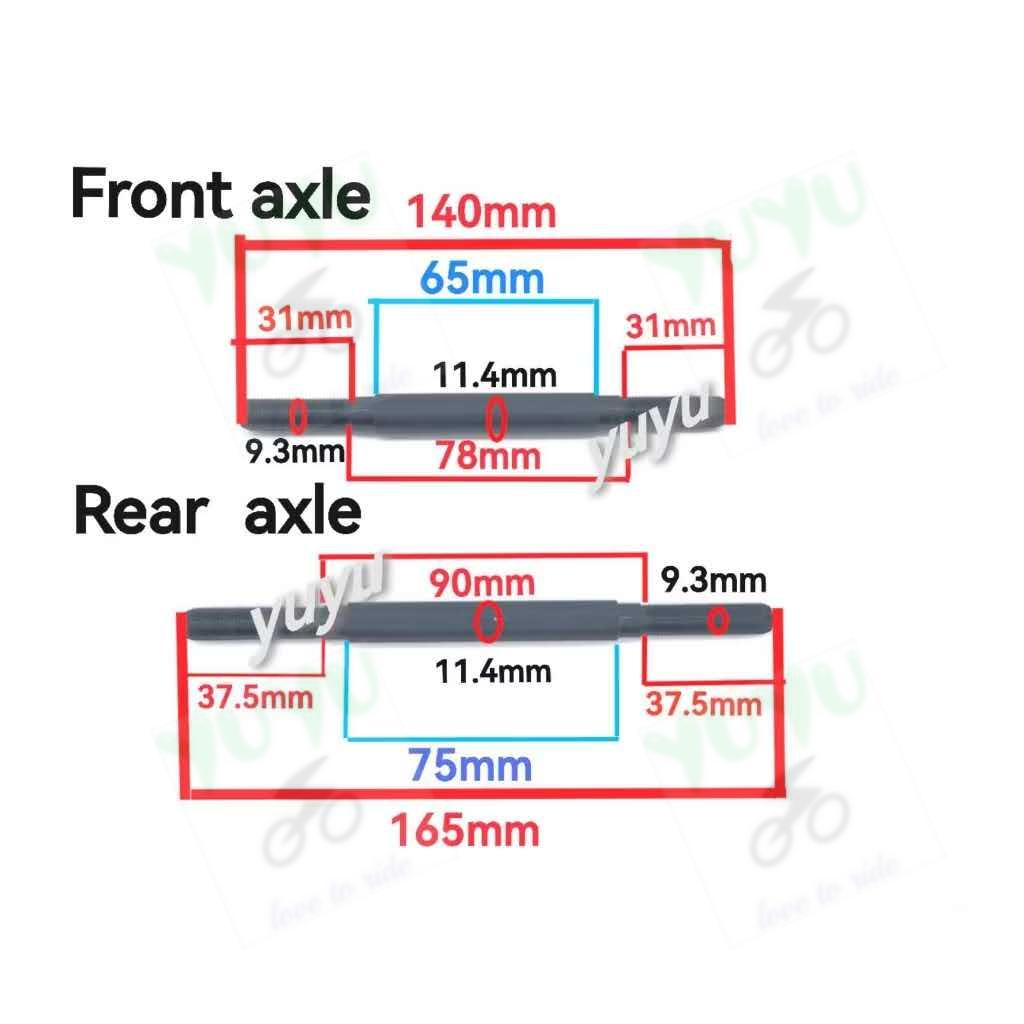 Fixie Hub Front And Rear Axle Sealbearing Axle For 6000/6200 Bearing ...