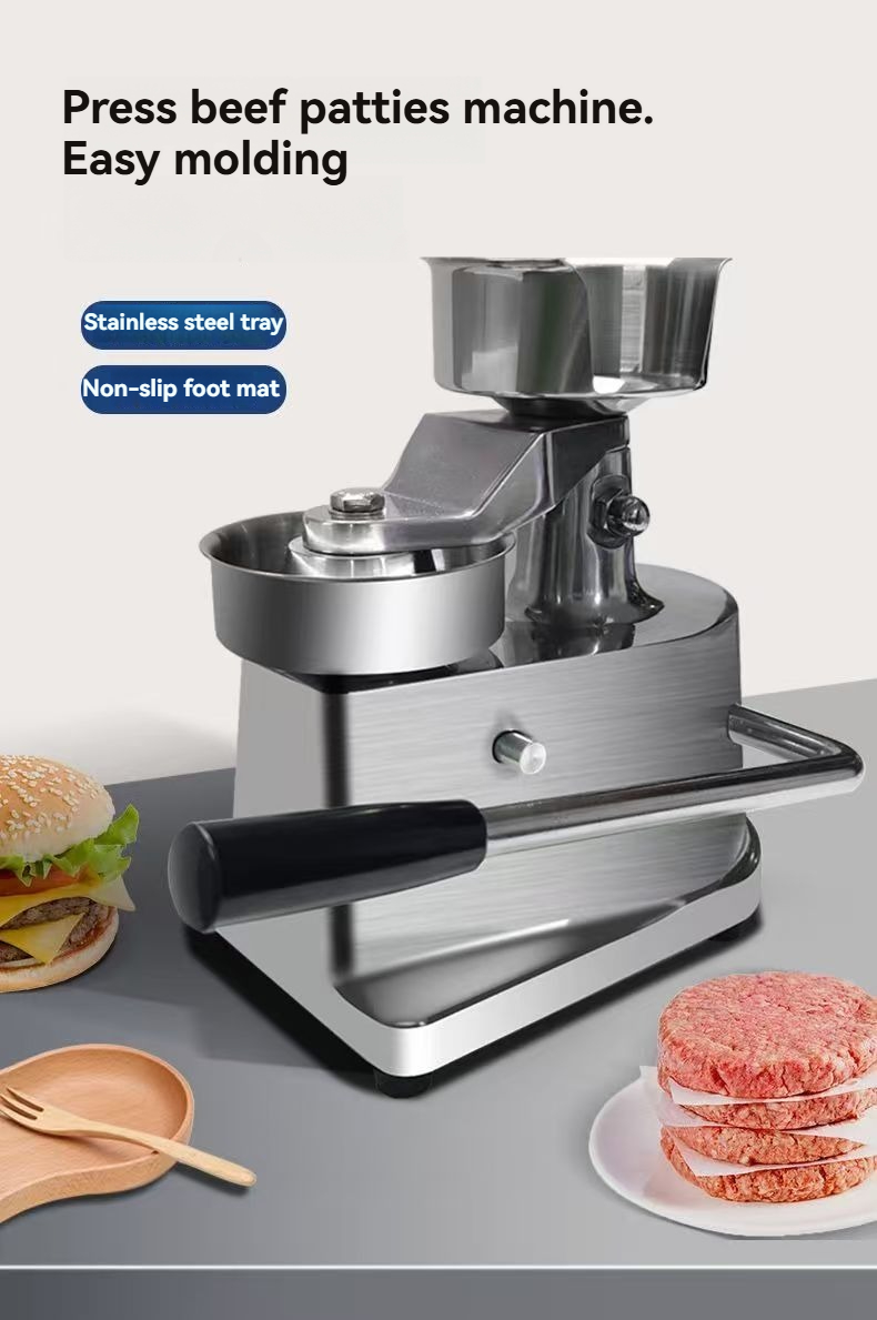Meat patty press machine, hamburger meat patty mold press machine ...
