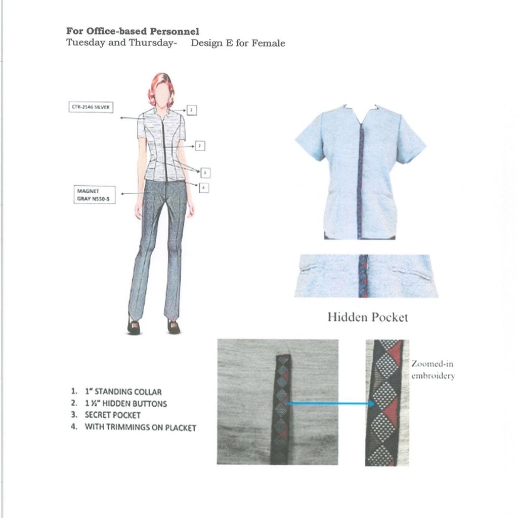 Real Fit Ready To Wear Non-teaching Uniform with pockets - XS to 4XL ...