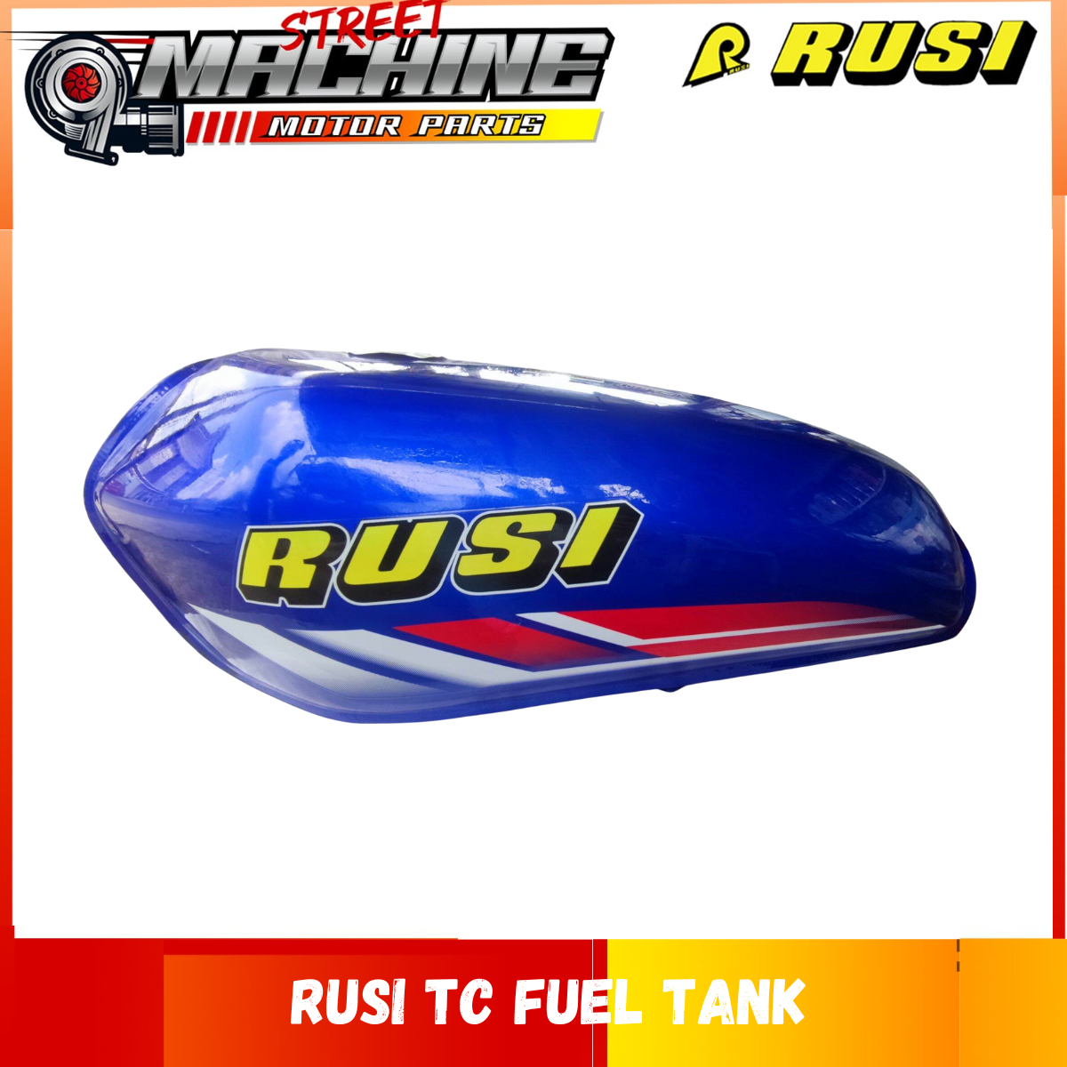 rusi fuel tank rusi tc macho 125/150/175 (red/blue/black original ...