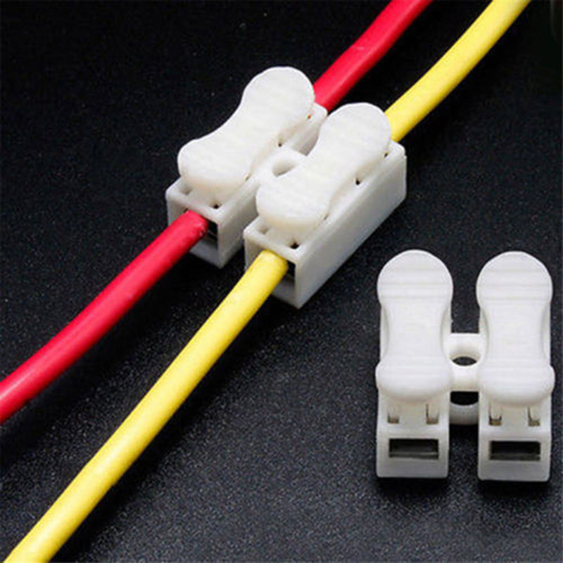 50Pcs Self-Locking Cable Connectors CH2 Quick Splice Lock Wire ...