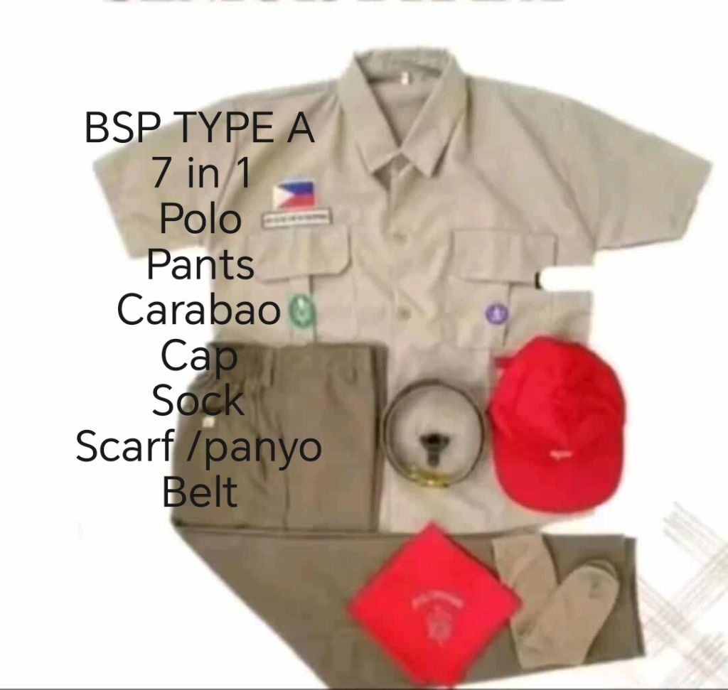 BSP TYPE A & TYPE B 7 in 1 COMPLETE SETS SCOUTING UNIFORM COTTON ...
