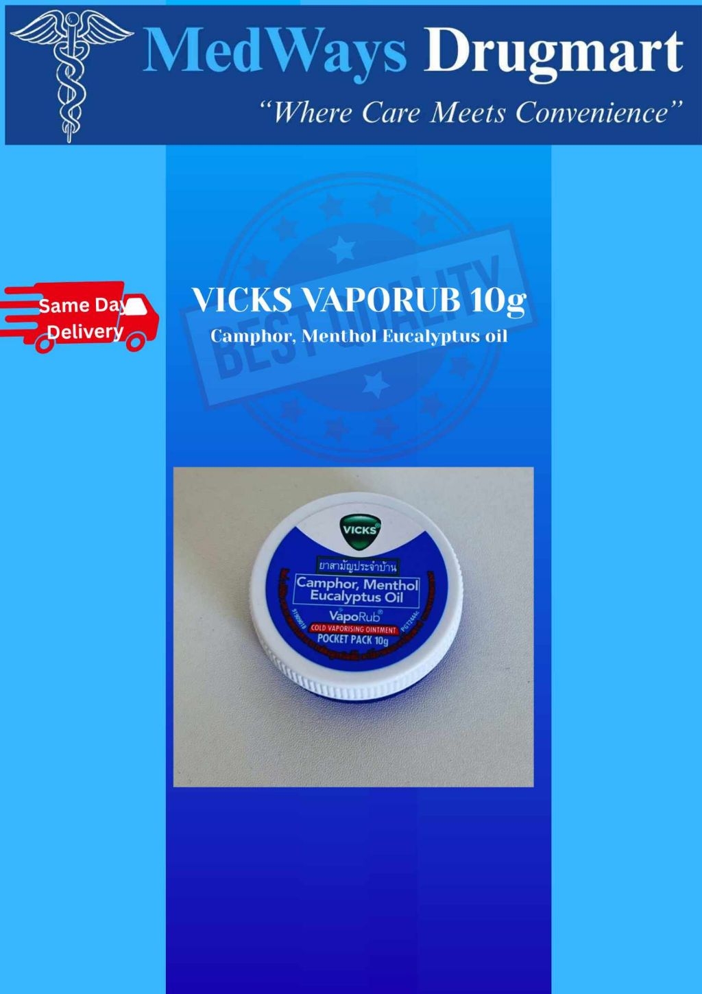 Vicks Vaporub (Camphor, Menthol, Eucalyptus Oil) | Shopee Philippines