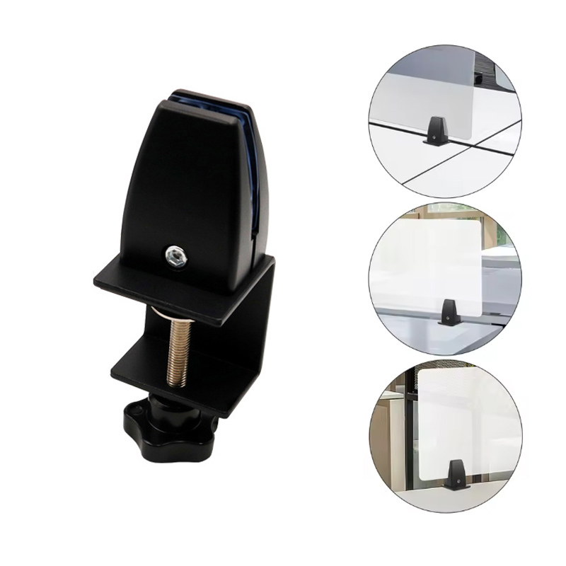 Desk Baffle Fixing Clamp Privacy Partition Clips Aluminum Adjustable ...