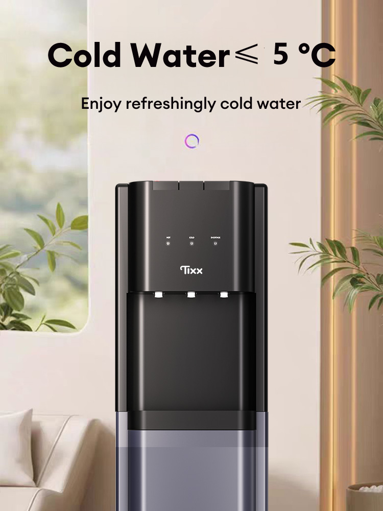 Tixx Water Dispenser Hot and Clod Bottom Load Black 99.99% Bacteria ...
