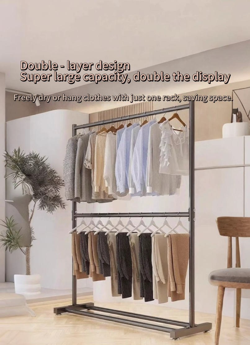 Sampayan Double Layer Hanger For Clothes Metal Heavy Duty Bedroom ...