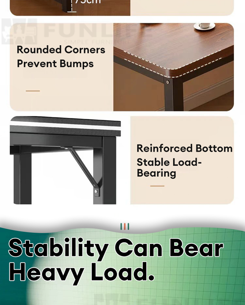 L-Shaped Table Corner Desk Computer Table Gaming Desk Writing Work ...
