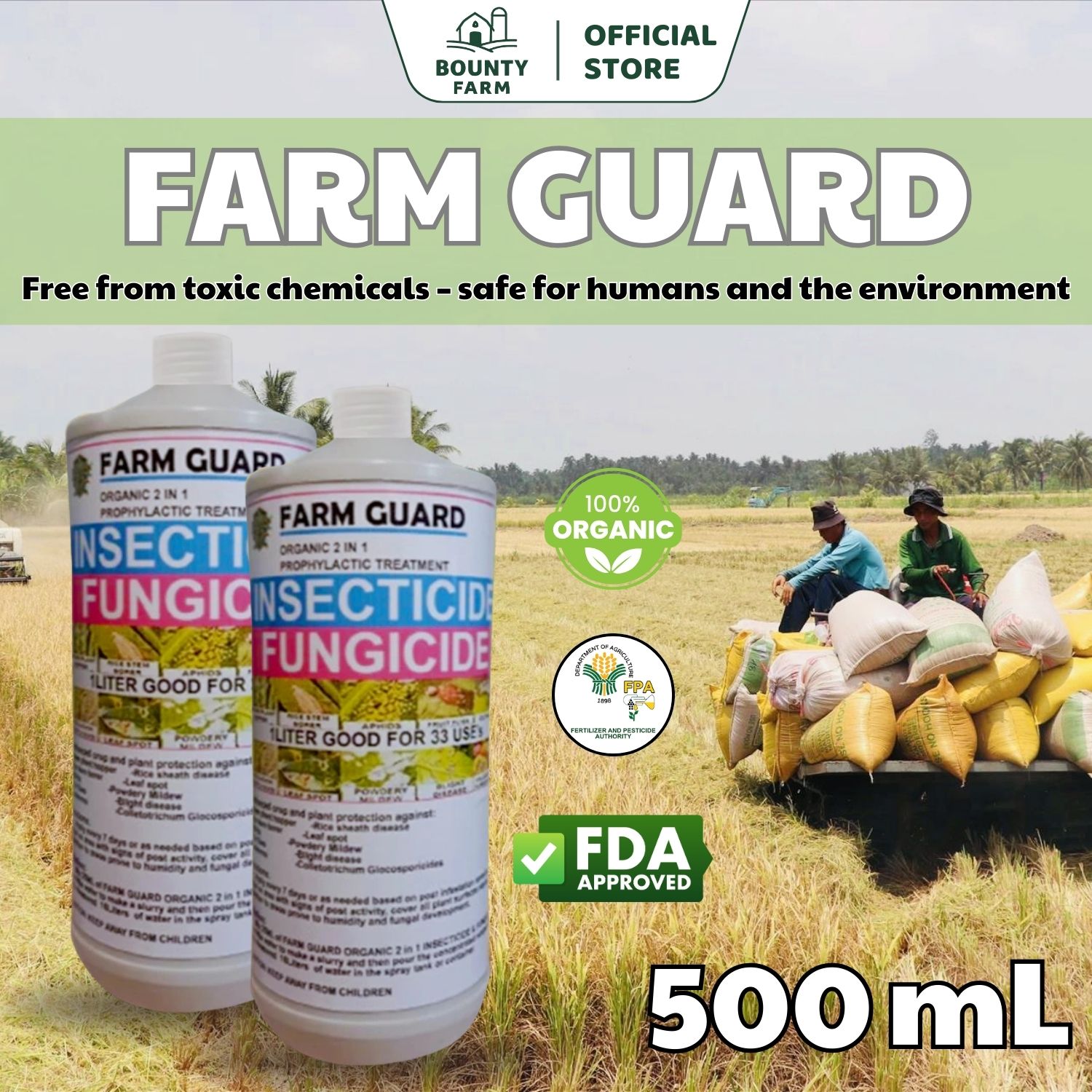[BEST CHOISE] FARMGUARD 2-IN-1 ORGANIC INSECTICIDE & FUNGICIDE [ FARM ...