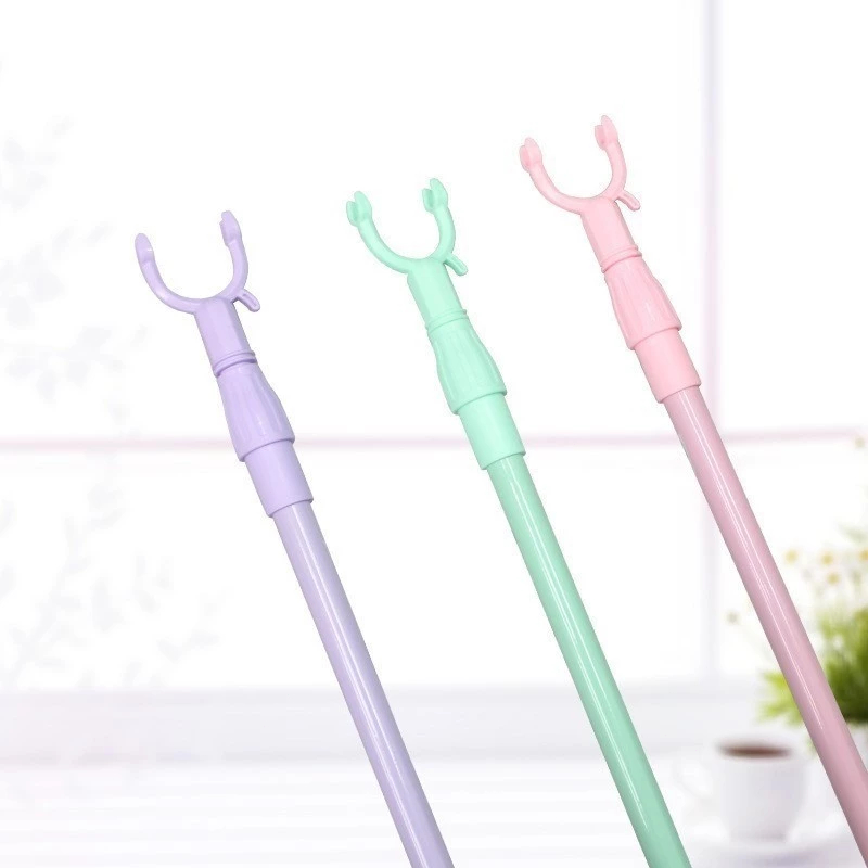Plastic Retractable Clothes Fork Clothes Drying Fork Adjustable ...