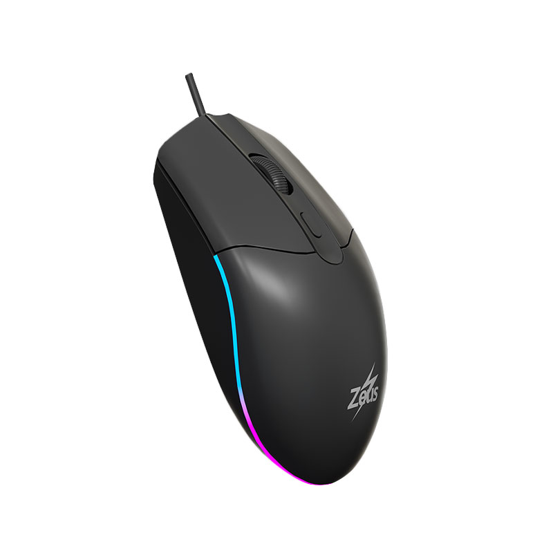 Zeus ZM-17 RGB Wired Gaming Mouse 3 Adjustable DPI (800/1200/1600 ...