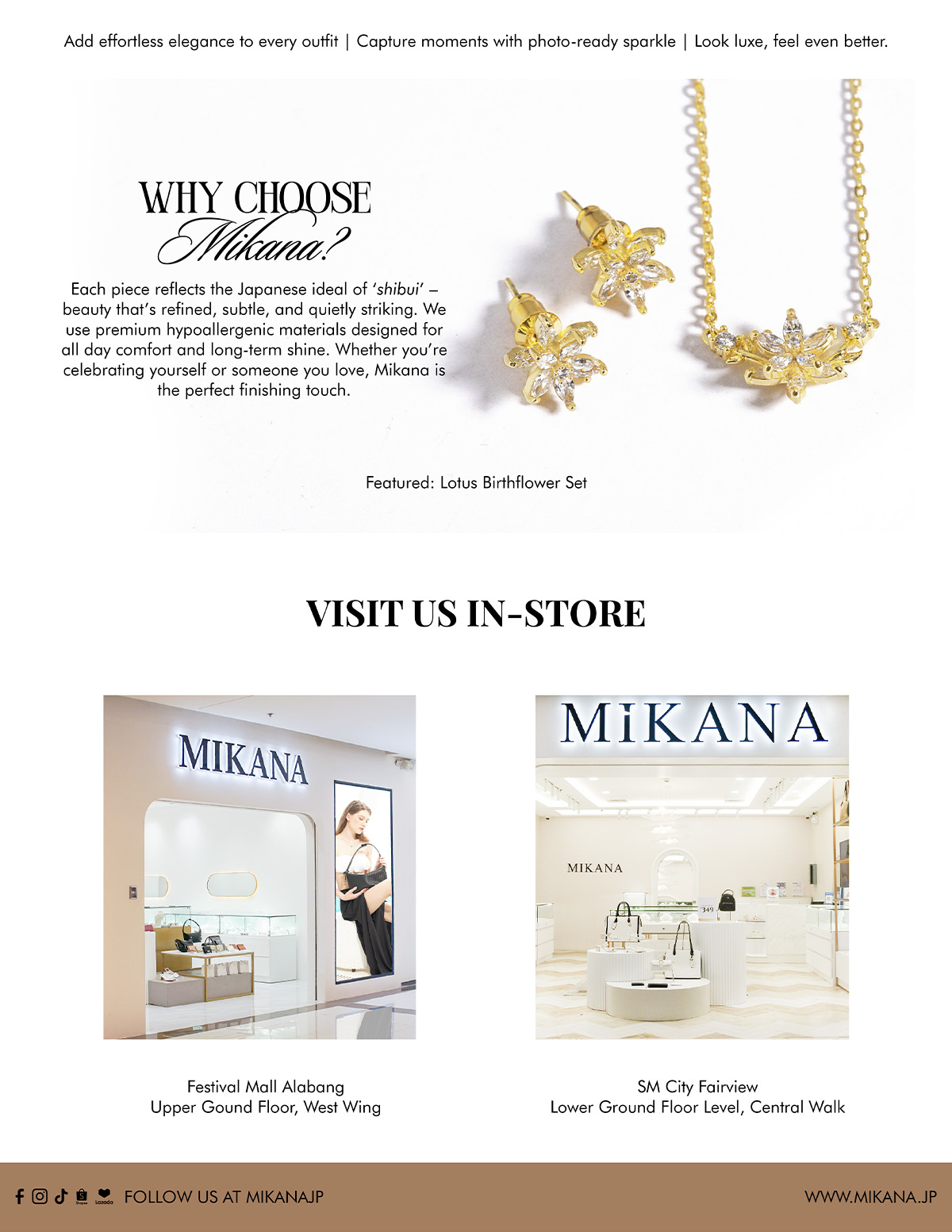 Mikana Golden Wings Kenshin Gold Plated Station Necklace for women ...