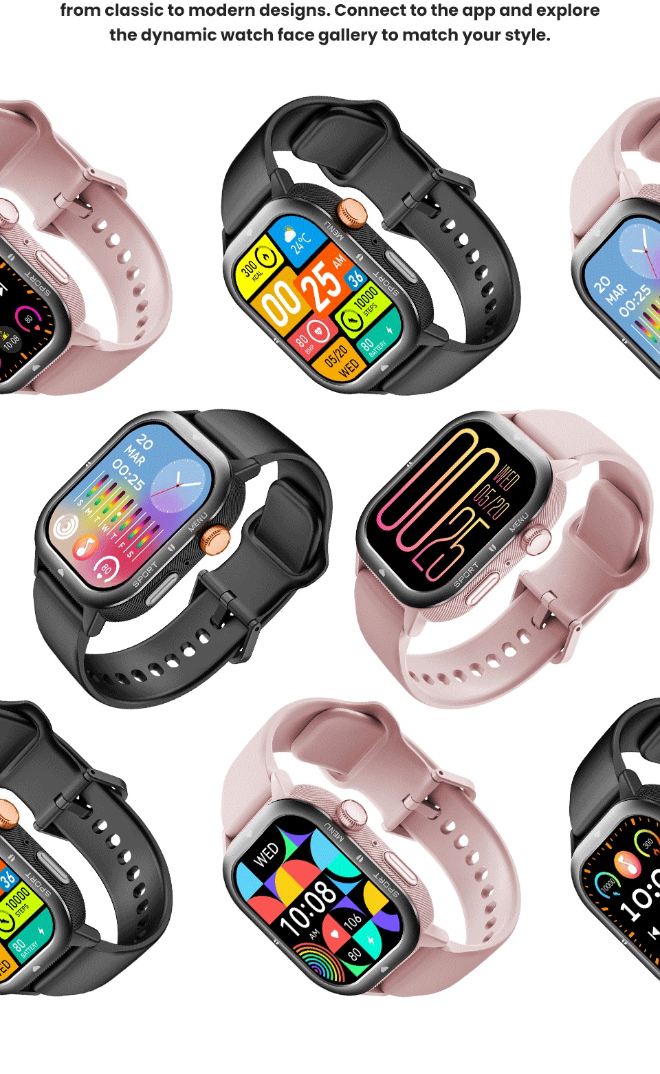 Jiditech ChatGPT Smart Watch 50M Waterproof Smartwatch Bluetooth ...