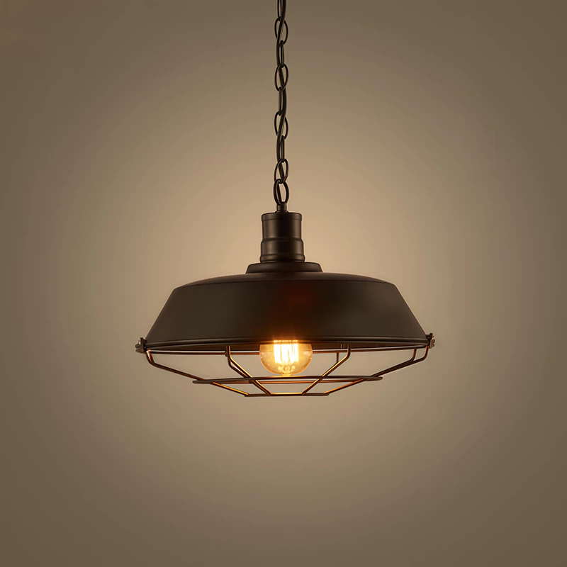American Retro Pendant Lamp Ceiling Light Industrial Loft Cafe Pendant ...