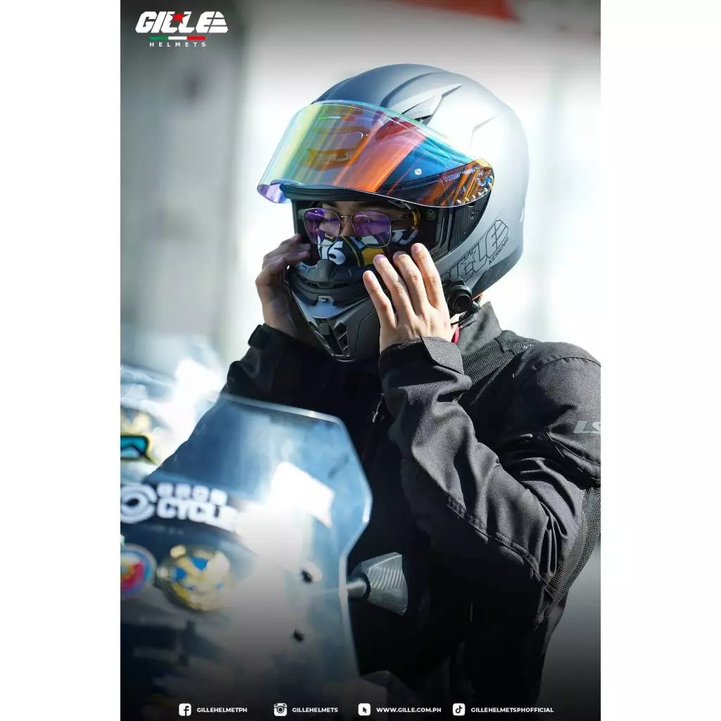 ORA GILLE Helmet Two Tone Full Face Motorcycle Helmet For Woman Man ...