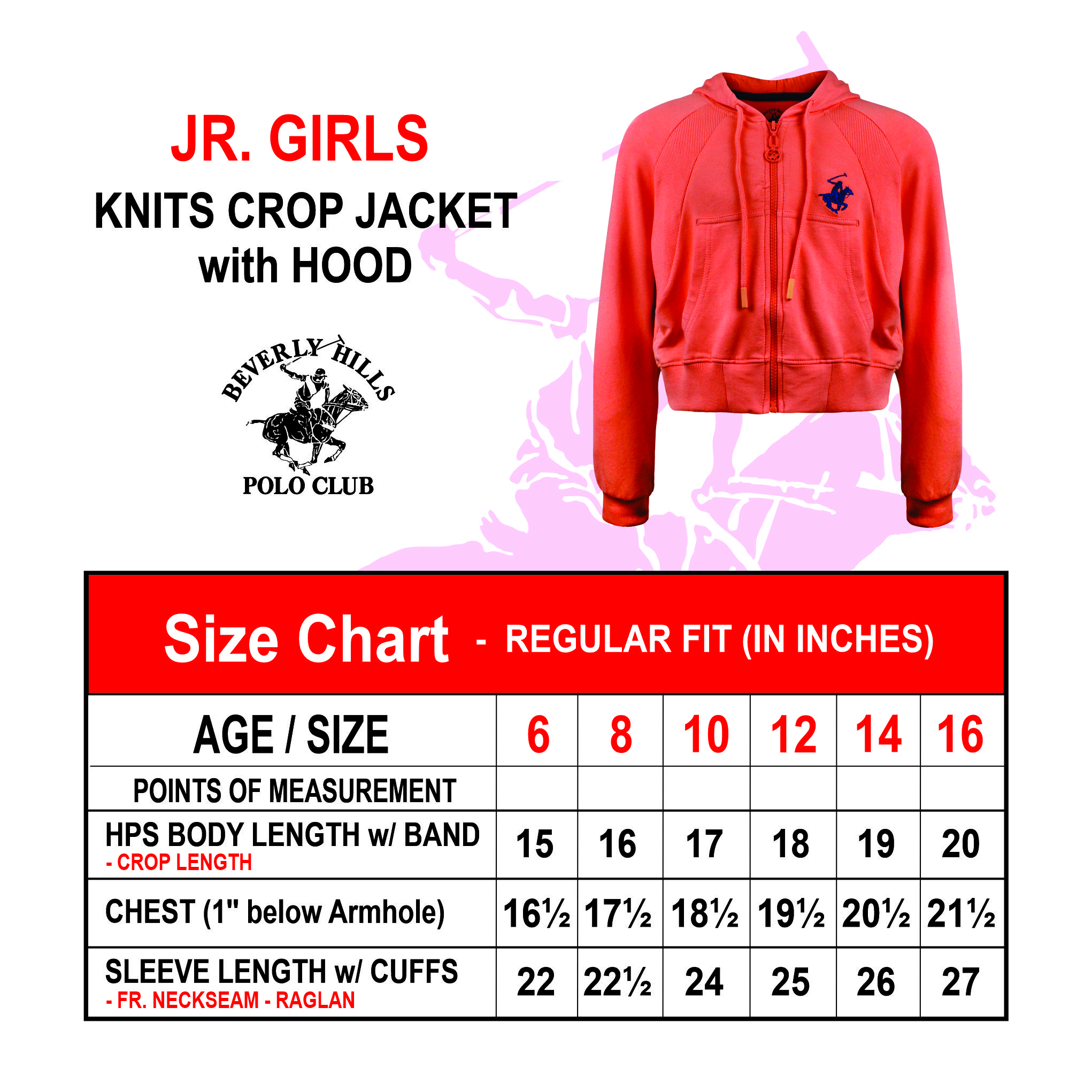 Beverly Hills Polo Club Kids Girl’s Cotton Spandex Crop Top Jacket in ...