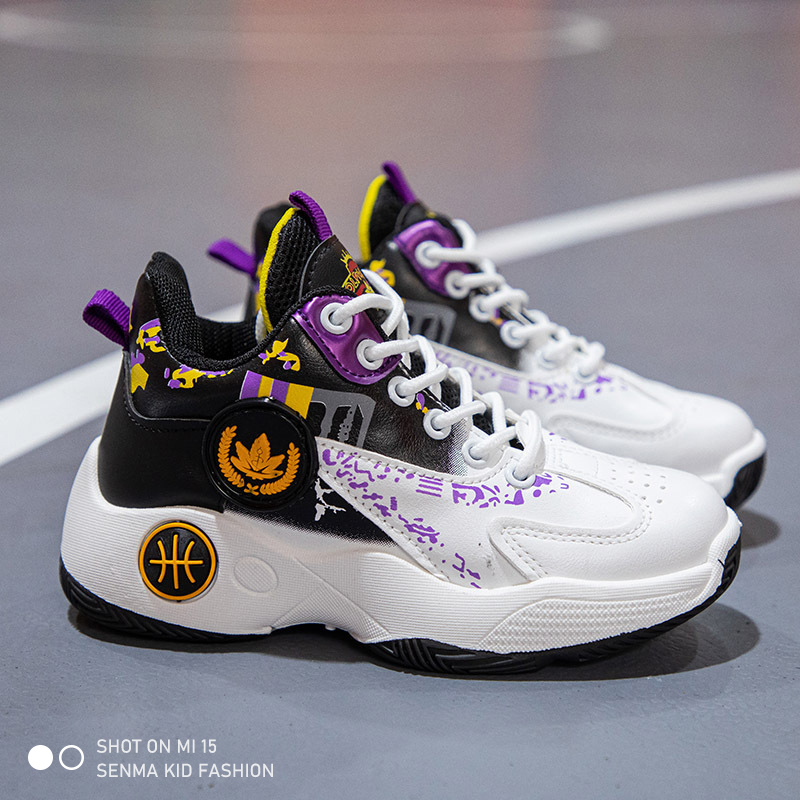 SENMA Basketball Shoes For Kids Boys Rubber Shoes Boy Sport Shoes High ...