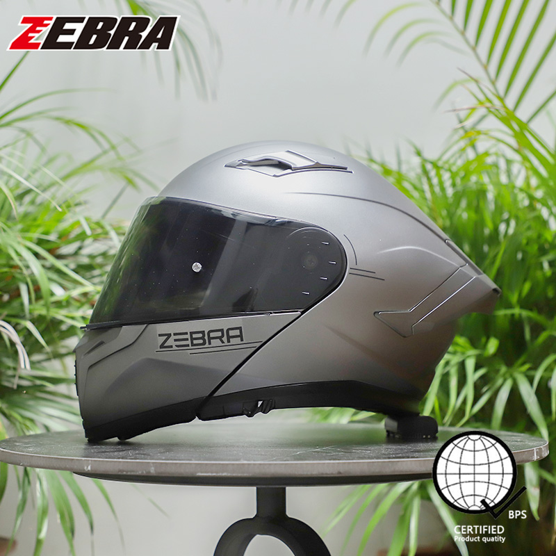 ZEBRA 708 PRAESIDIUM Motorcycle Modular helmet full face dual visor for ...
