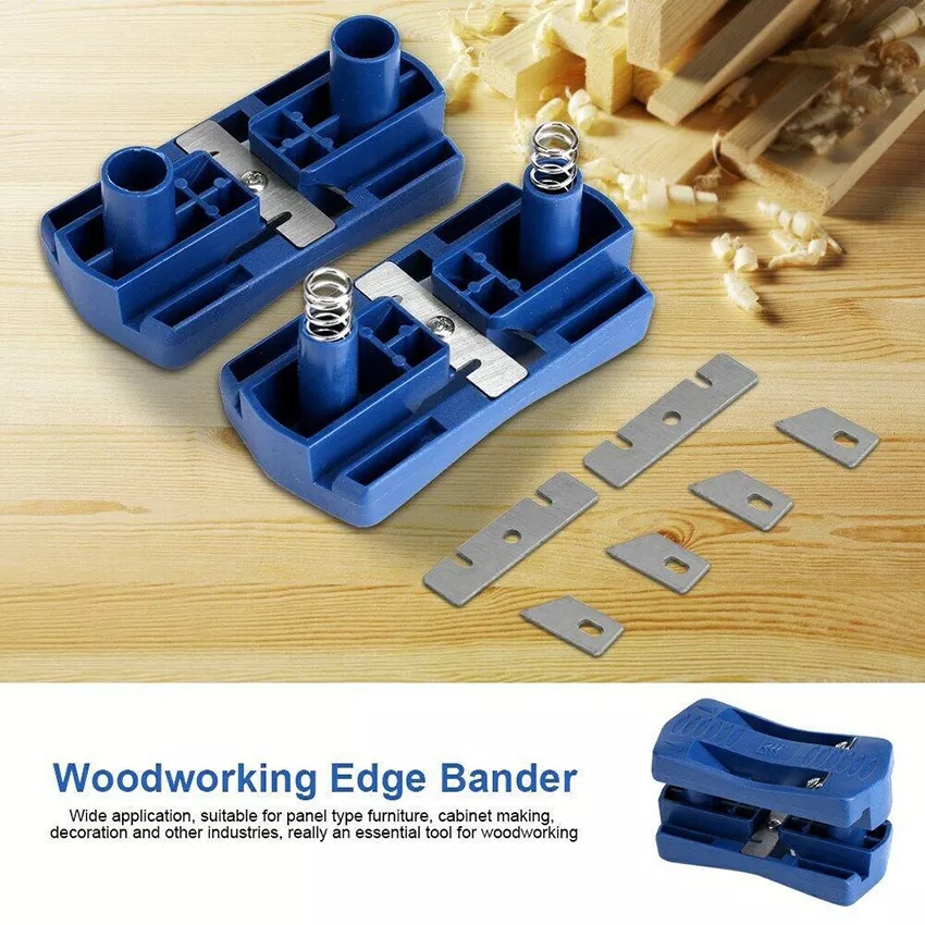 Woodworking Edge Banding Cutter Double Edge Trimmer with Head and Tail ...
