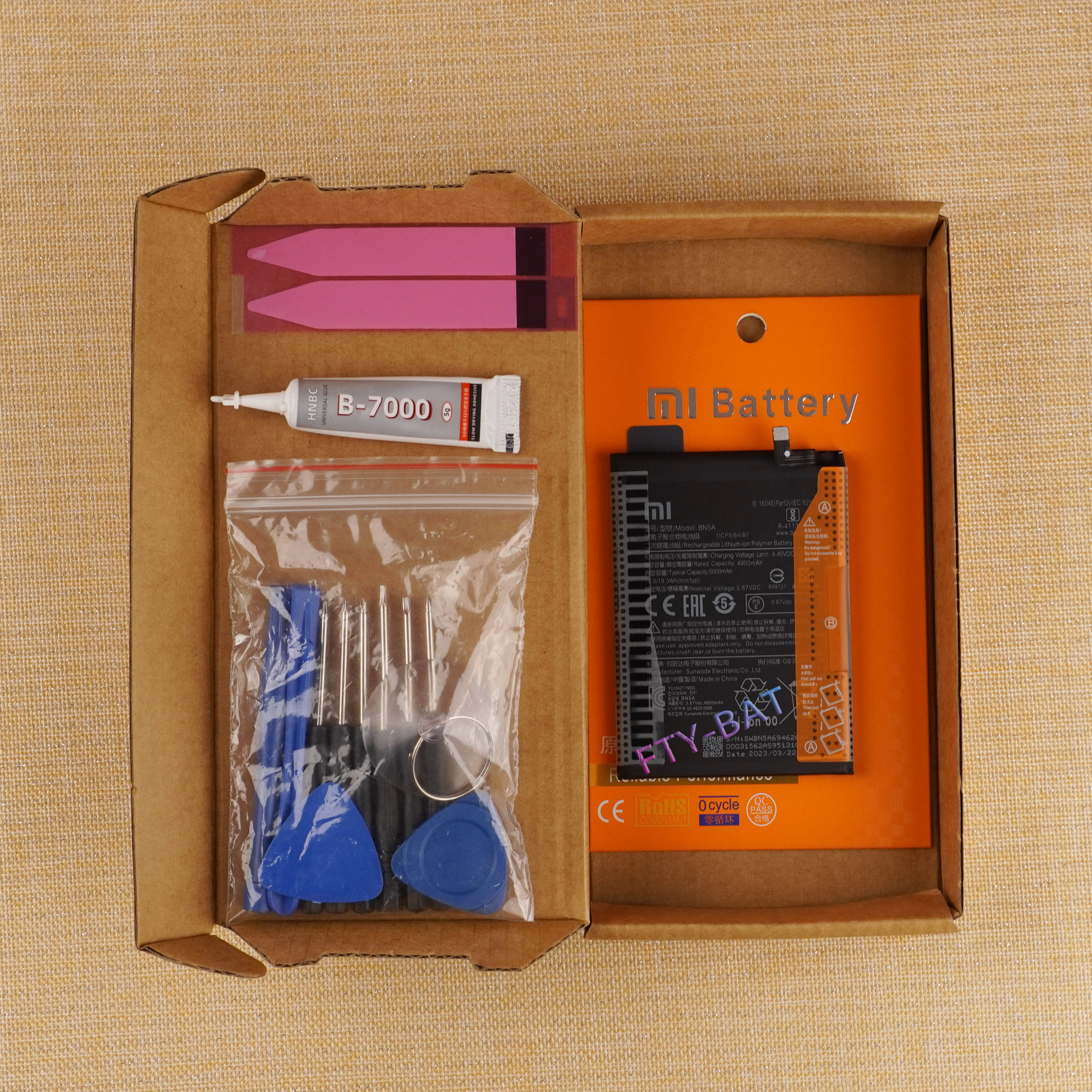 APEXBATT Cellphone Battery BN5A Compatible With Xiaomi Redmi Note 10 5G ...