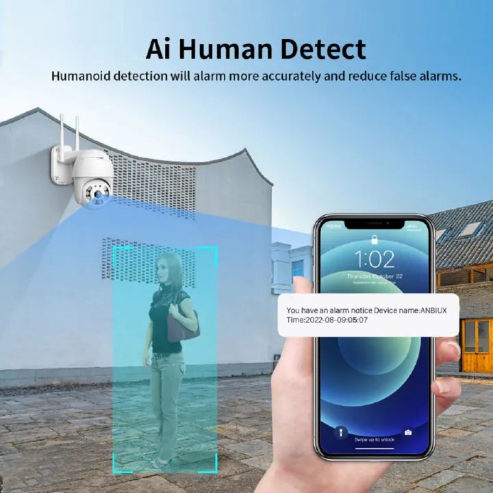 4K Outdoor CCTV Camera WIFI Connect To cellphone Smart Waterproof Full ...