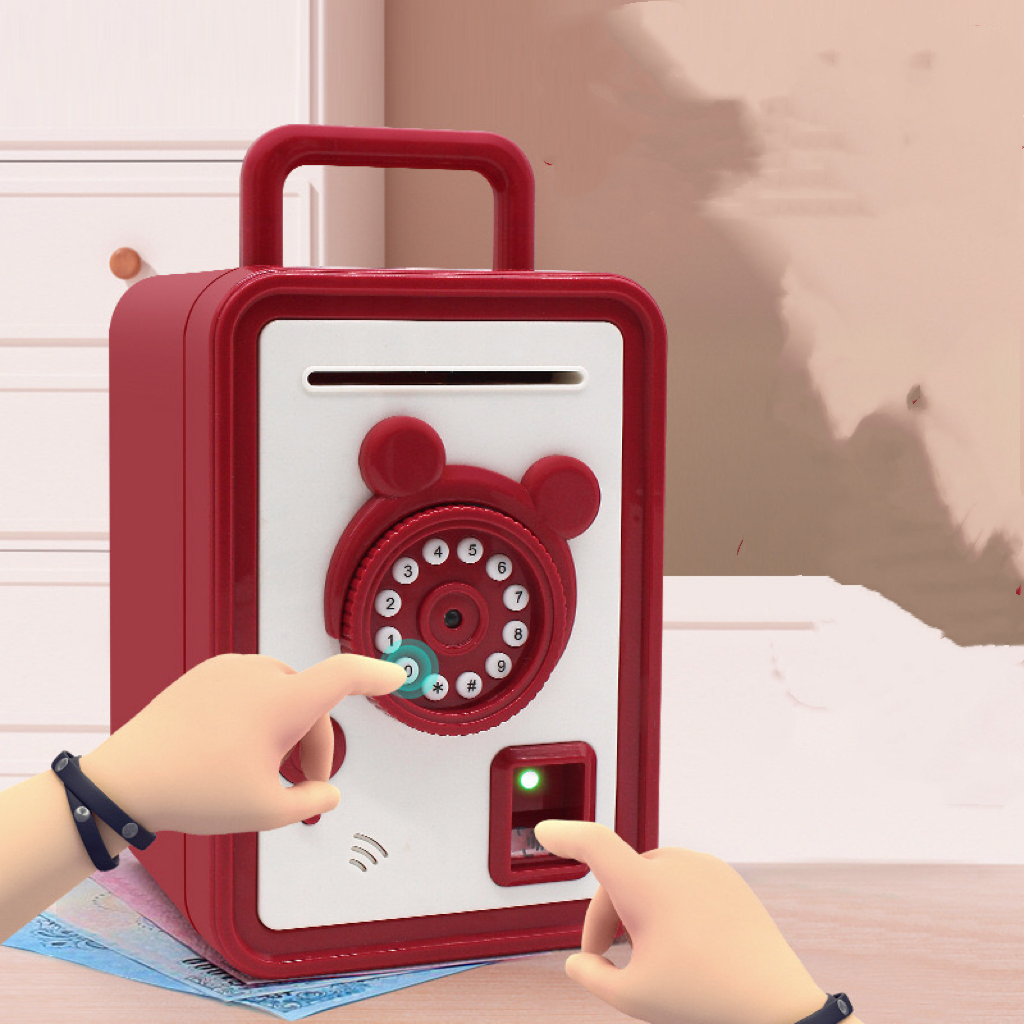 Children's Smart Mickey Bank ATM Machine With Fingerprint Unlocked Anti ...