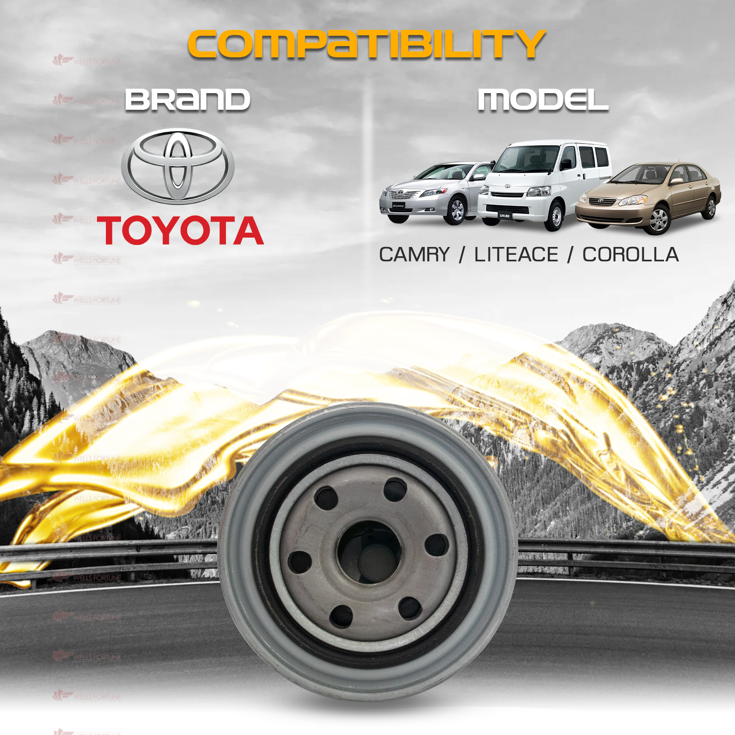 TOYOTA TAMARAW FX 1C 2C C-112 90915-03003 / 90915-30001 CAMRY COROLLA ...