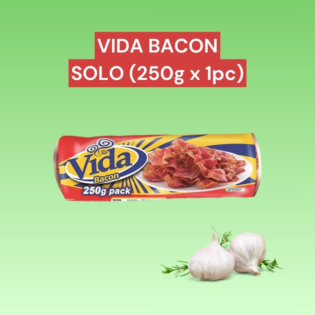 VIDA Bacon 250g Premium Cut, Crispy & Meaty | for Breakfast, Burgers ...