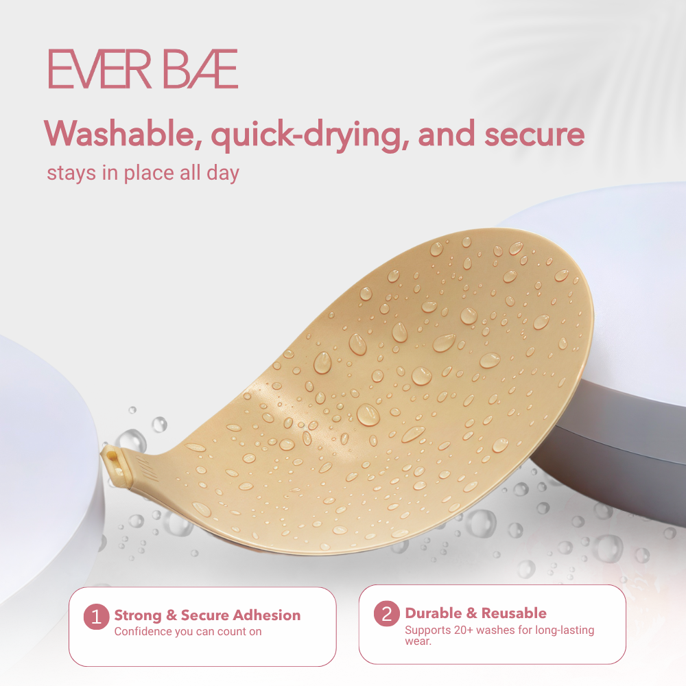 Ever BÆ Invisible Stick-On Bra | Medical Adhesive, Reusable, Natural ...