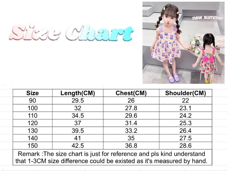 Flowy Dress for Kids Girls Cute Floral Ribbon Design Beach Summer ...