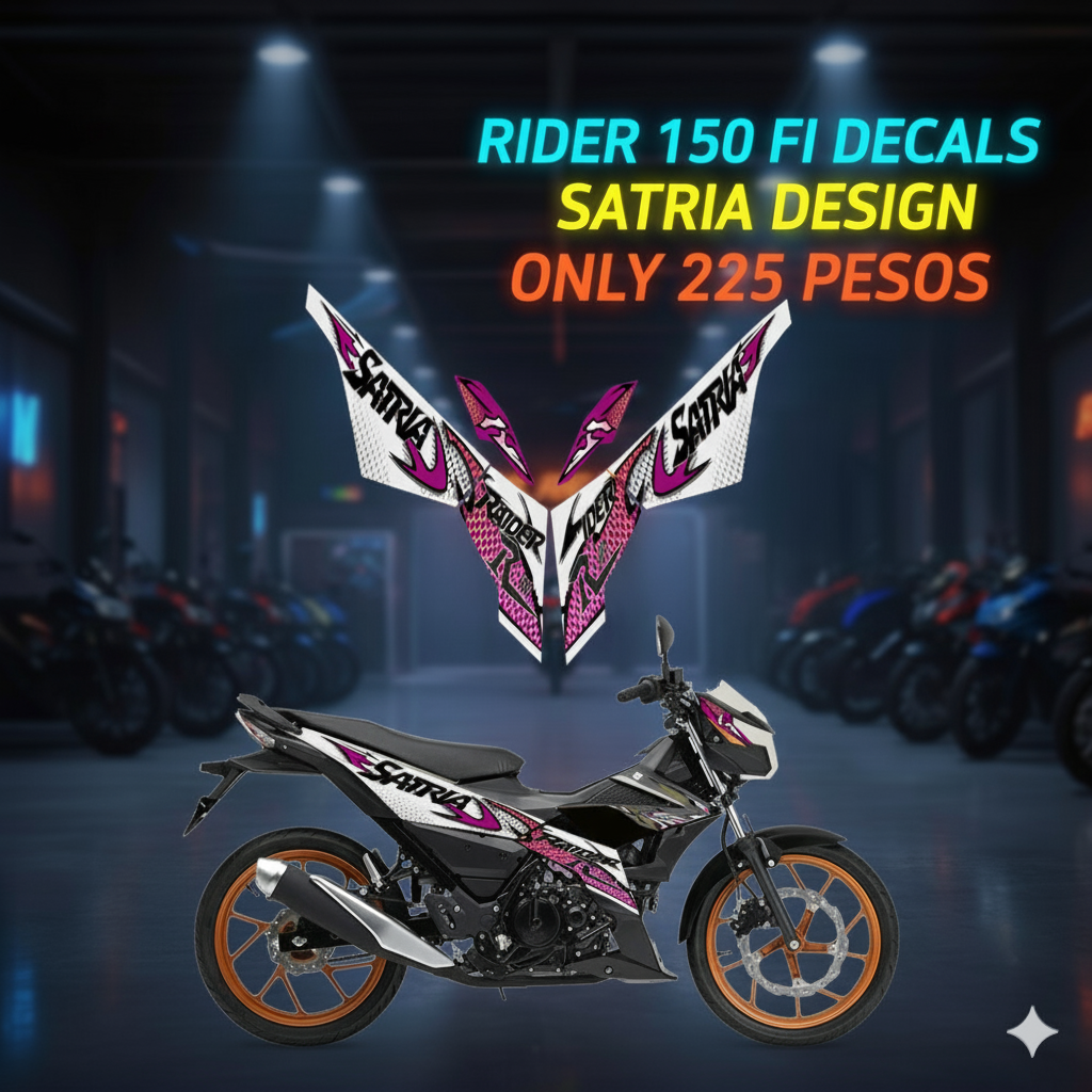 Premium Decal Set for Suzuki Raider 150 FI – Bold Style, Perfect Fit ...