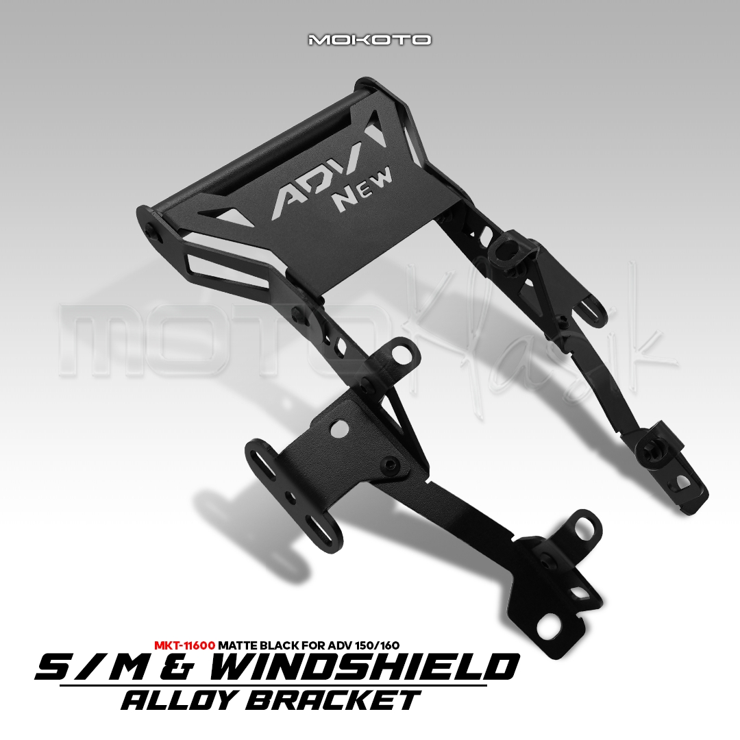 MOKOTO HONDA ADV 160/150 WINDSHIELD / SIDE MIRROR ADJUSTABLE MOUNTING ...