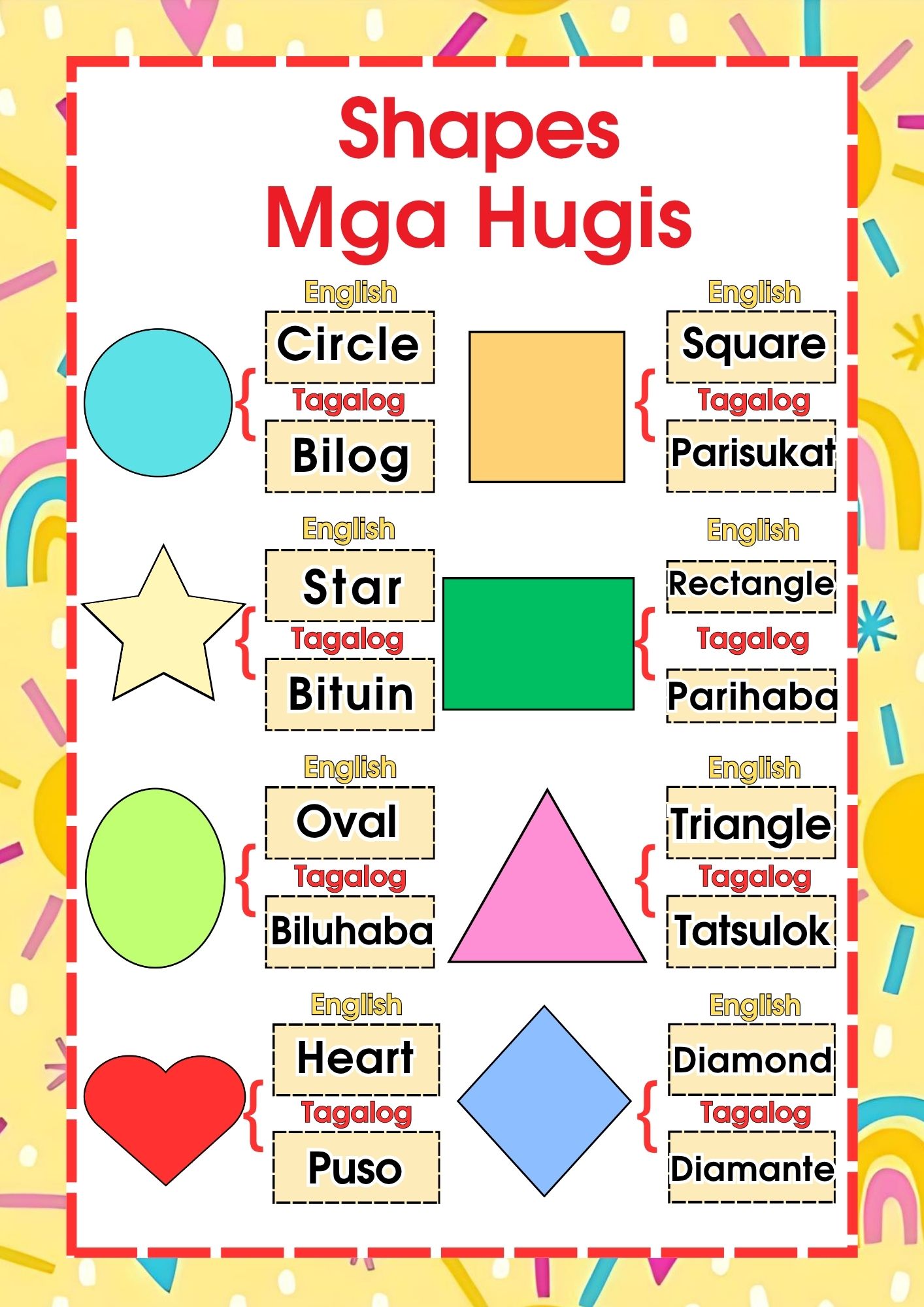 ENGLISH TAGALOG LEARNING BOOK | READING BOOK | LEARNING MATERIAL | A5 ...