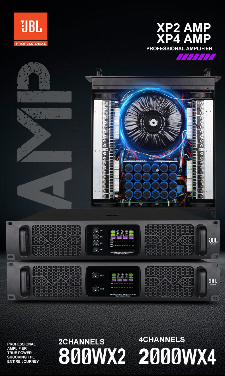 JBL XP4 AMP Pure Power Amplifier, Excellent Anti-Howling Effect ...