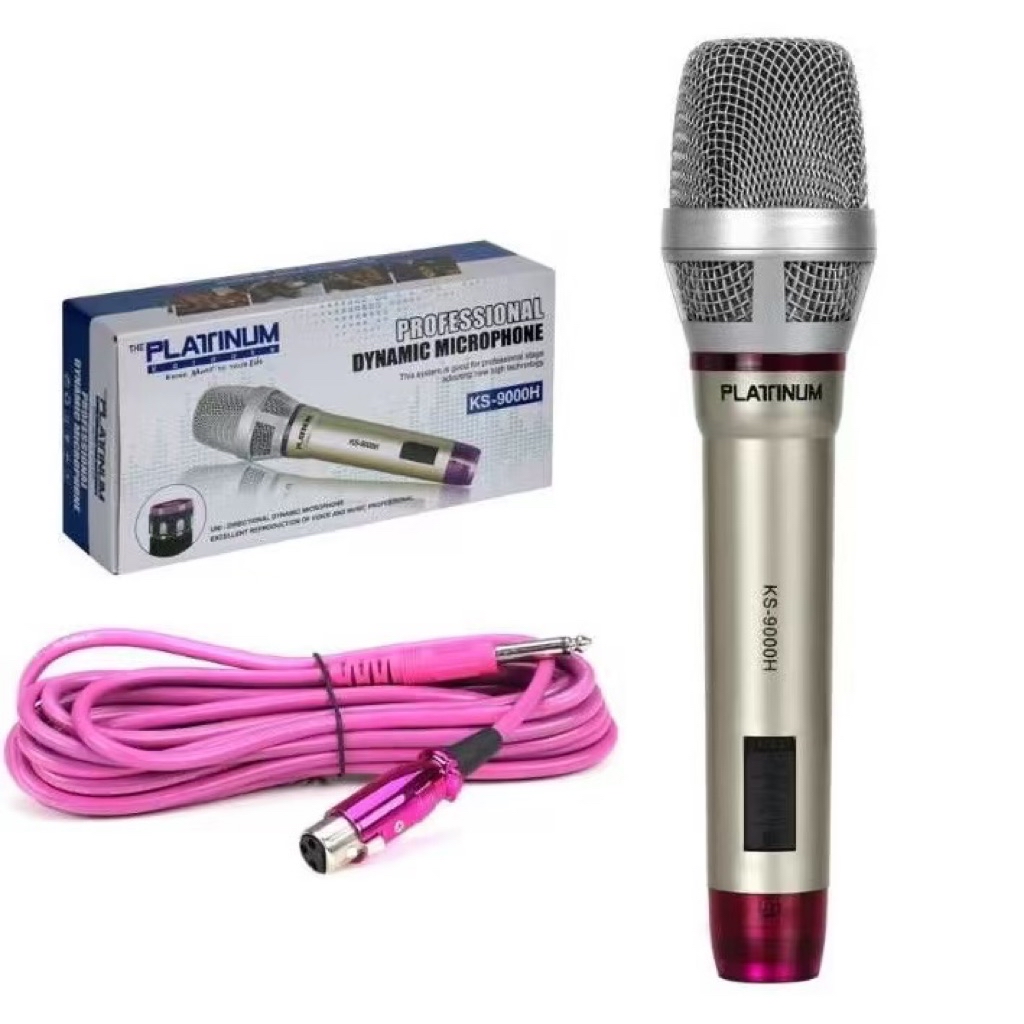 Platinum KS-9000 dynamic microphone professional wired MIC for videoke ...