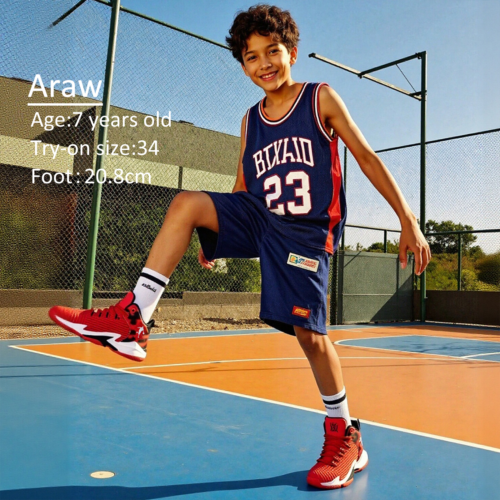 SENMA Basketball Shoes For Kids Boys High-Top Sneakers Korean Sport ...