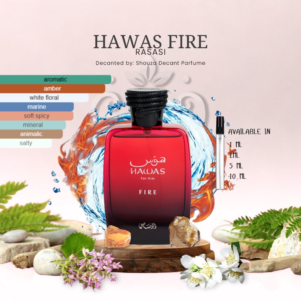 Hawas Fire Cologne By Rasasi for Men 3.3 oz - Eau De Parfum（100ML ...