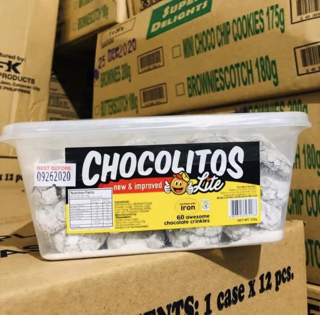 2 TUB CHOCOLITOS CHOCOLATE CRINCKLES (330g) SNACKS | Shopee Philippines