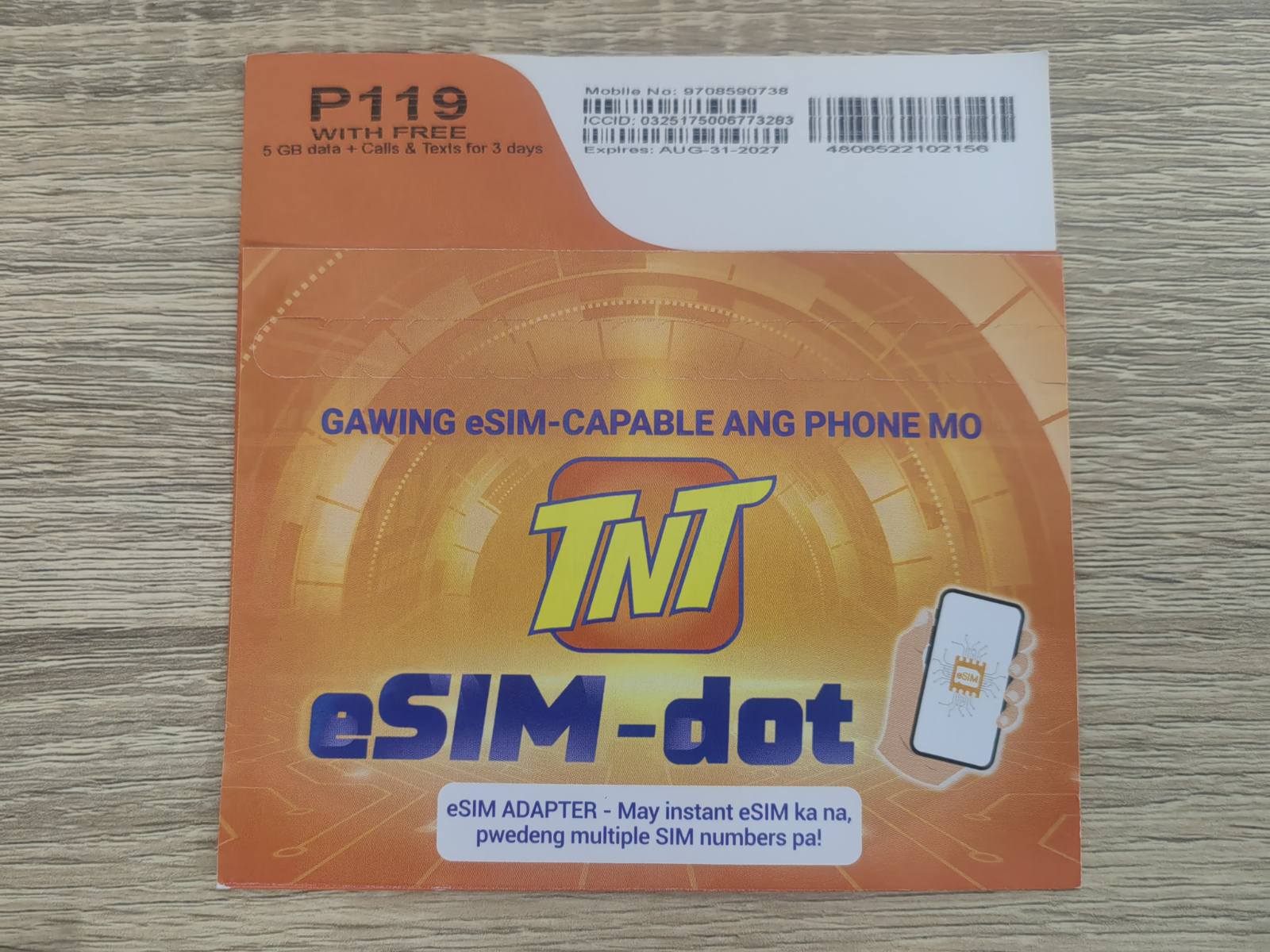 TNT MULTI SIM eSIM-dot BRAND NEW & SEALED | Shopee Philippines