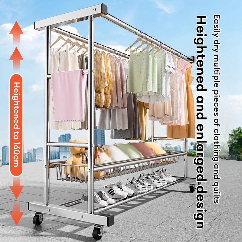 Clothes Drying Rack Sampayan Ng Damit Heavy Duty Steel Clothes Rack ...