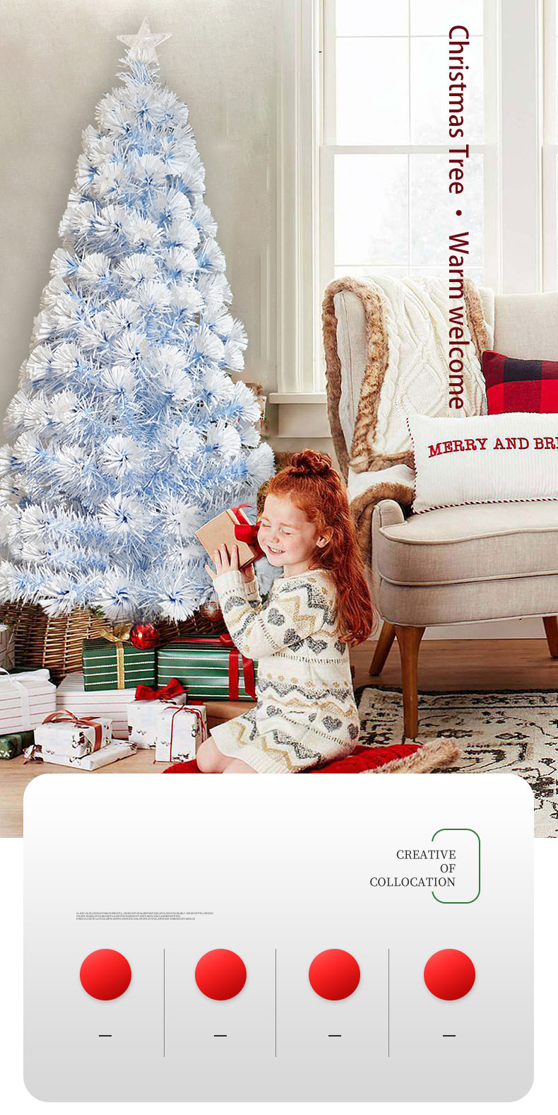 GSE Christmas Tree PVC Artificial Snow Christmas Tree Decoration ...