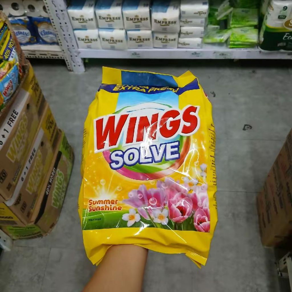 Wing Powder detergent Total care with laundry sanitizer 1.1kg | Shopee ...