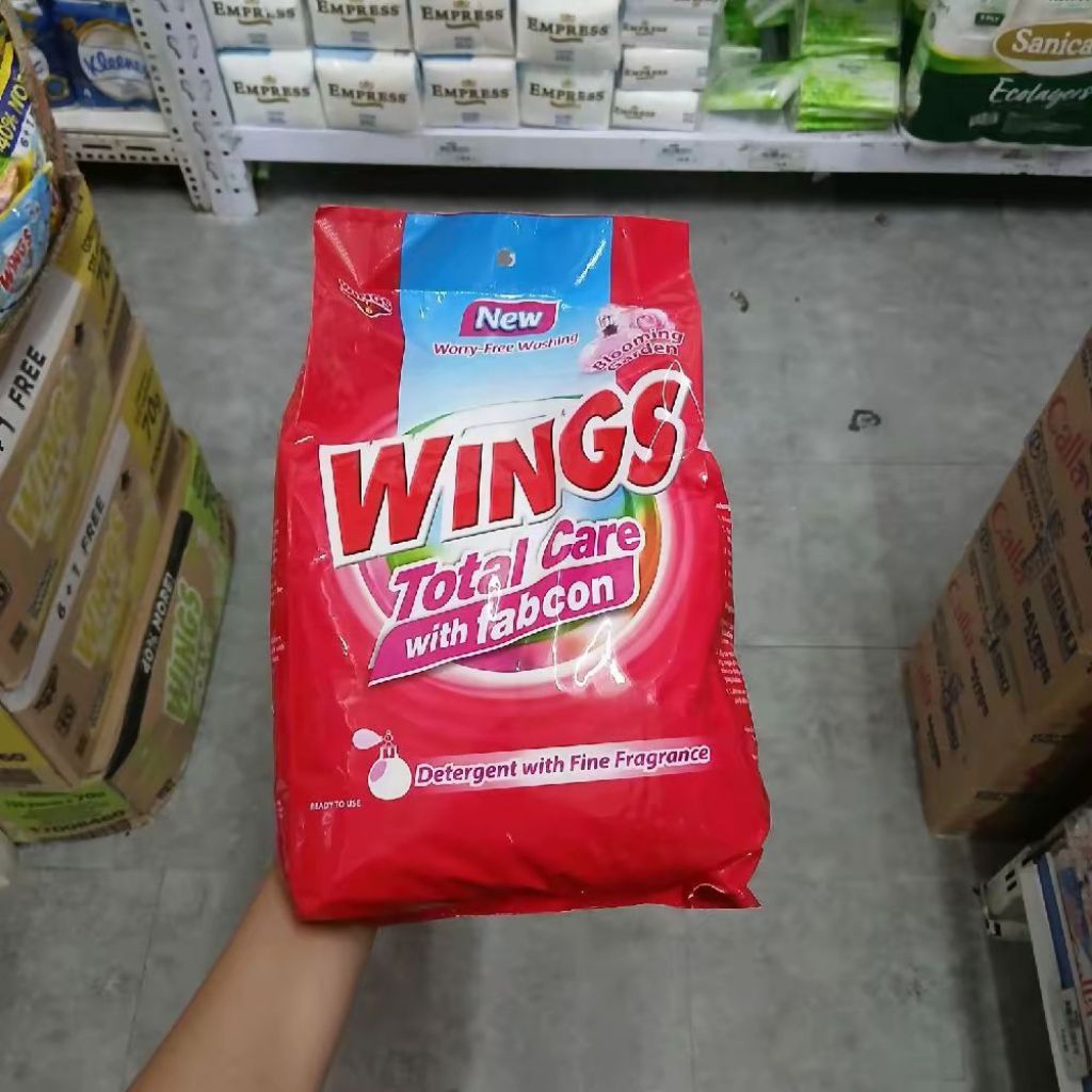 Wing Powder detergent Total care with laundry sanitizer 1.1kg | Shopee ...
