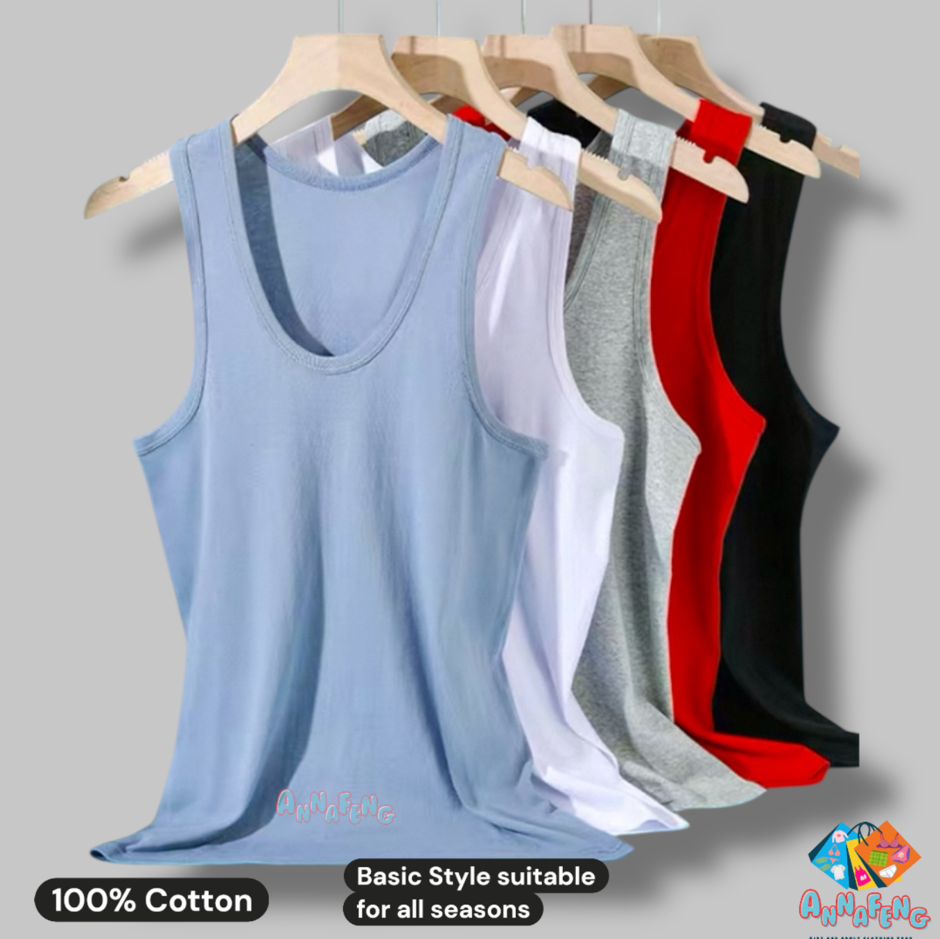 Mens Sando For Adult Tank Top Plain Sports Gym Fitness Cotton ...