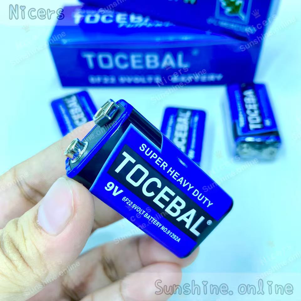 9V Battery 6F22 Extra Heavy Duty Tocebal ful Power Battery 10pcs/Box ...