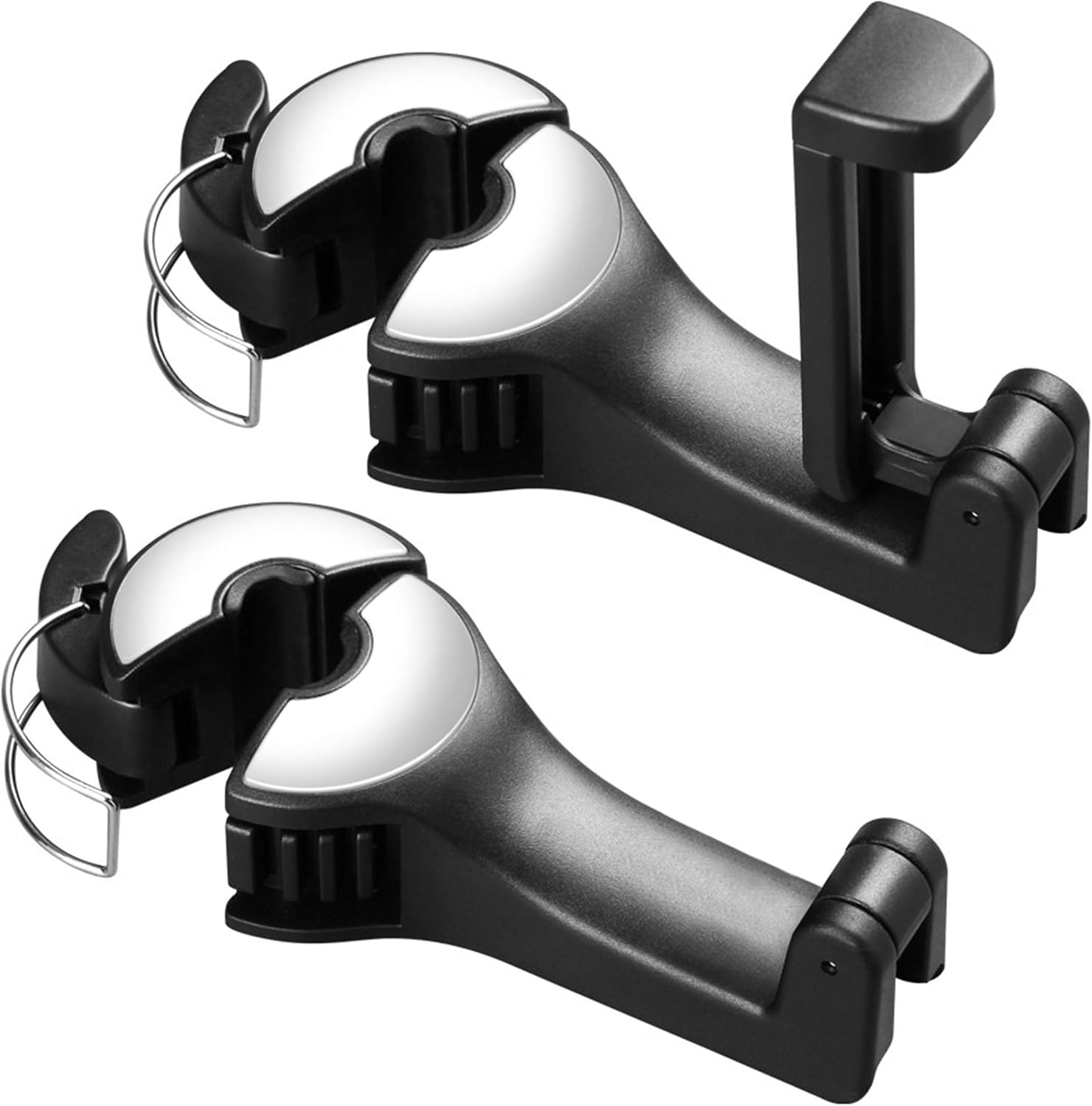 Car Headrest Hidden Hook with Phone Holder,Universal 360° Rotation Car ...