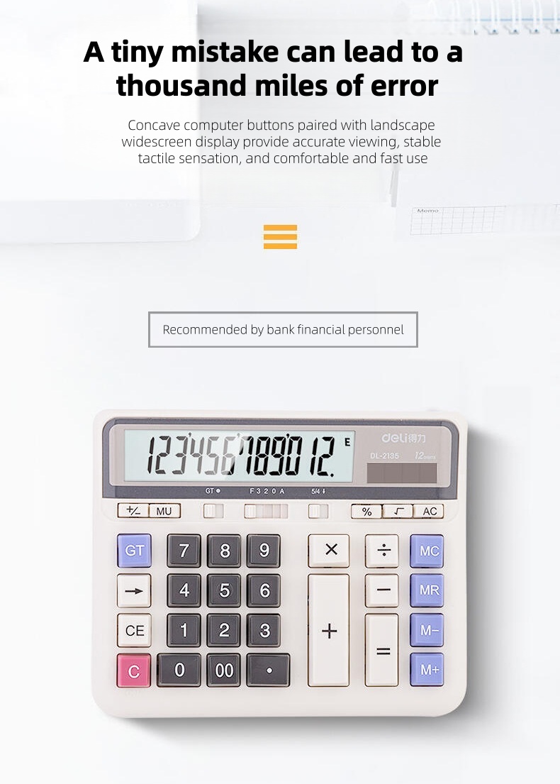 sciencetific calculator basic calculator Deli Calculator 2135 Dual ...